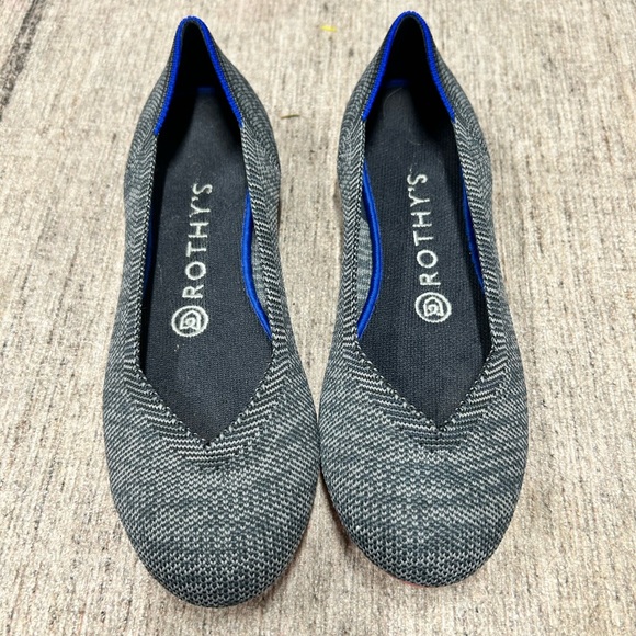 Rothy's | Shoes | Rothys The Flat Womens Size Cloud Grey Birds Eye Knit ...